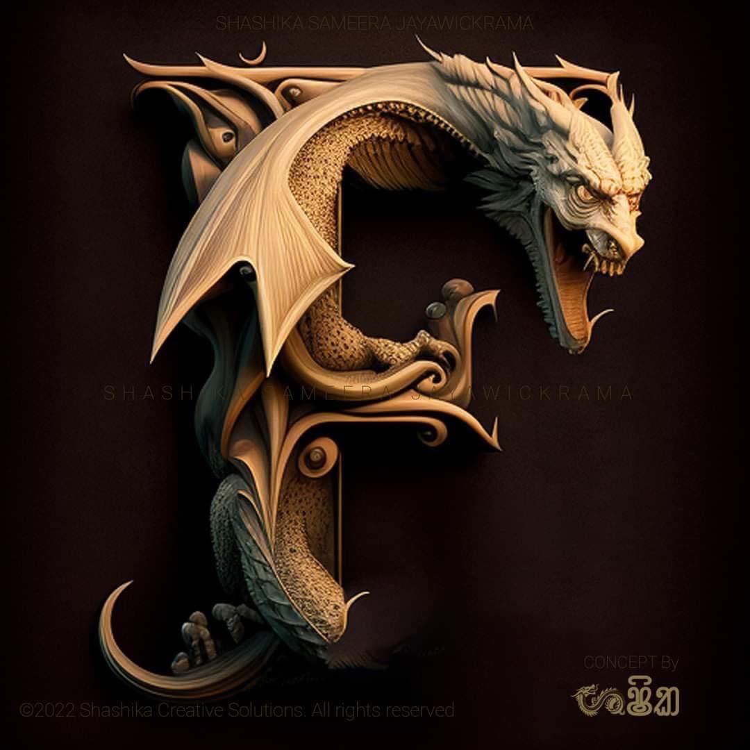 Busca tus iniciales de dragón