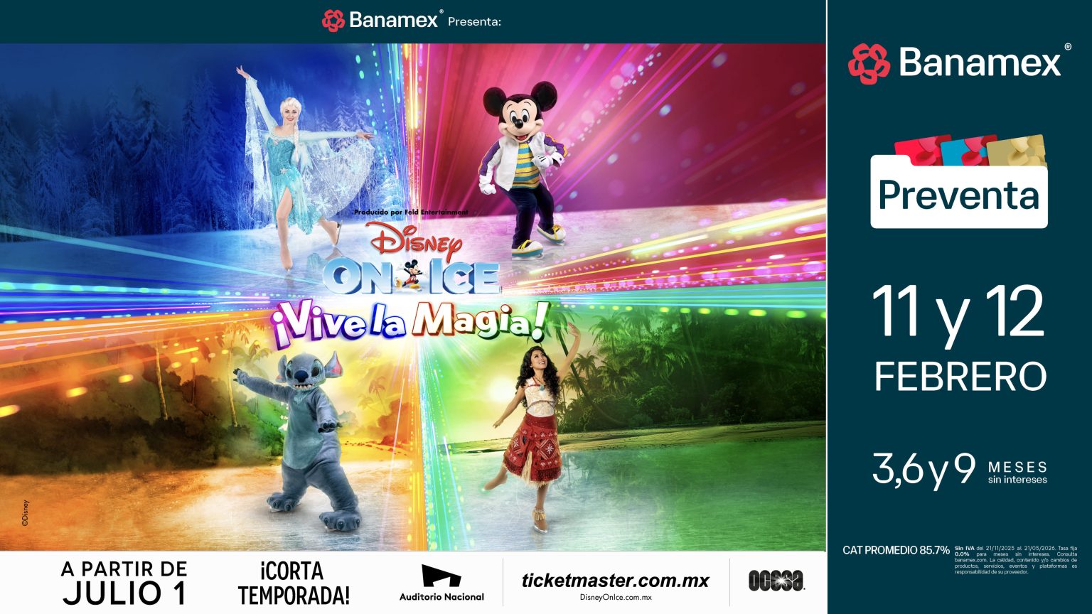 Disney On Ice 2026 ¡Vive la magia! en México: fechas y boletos